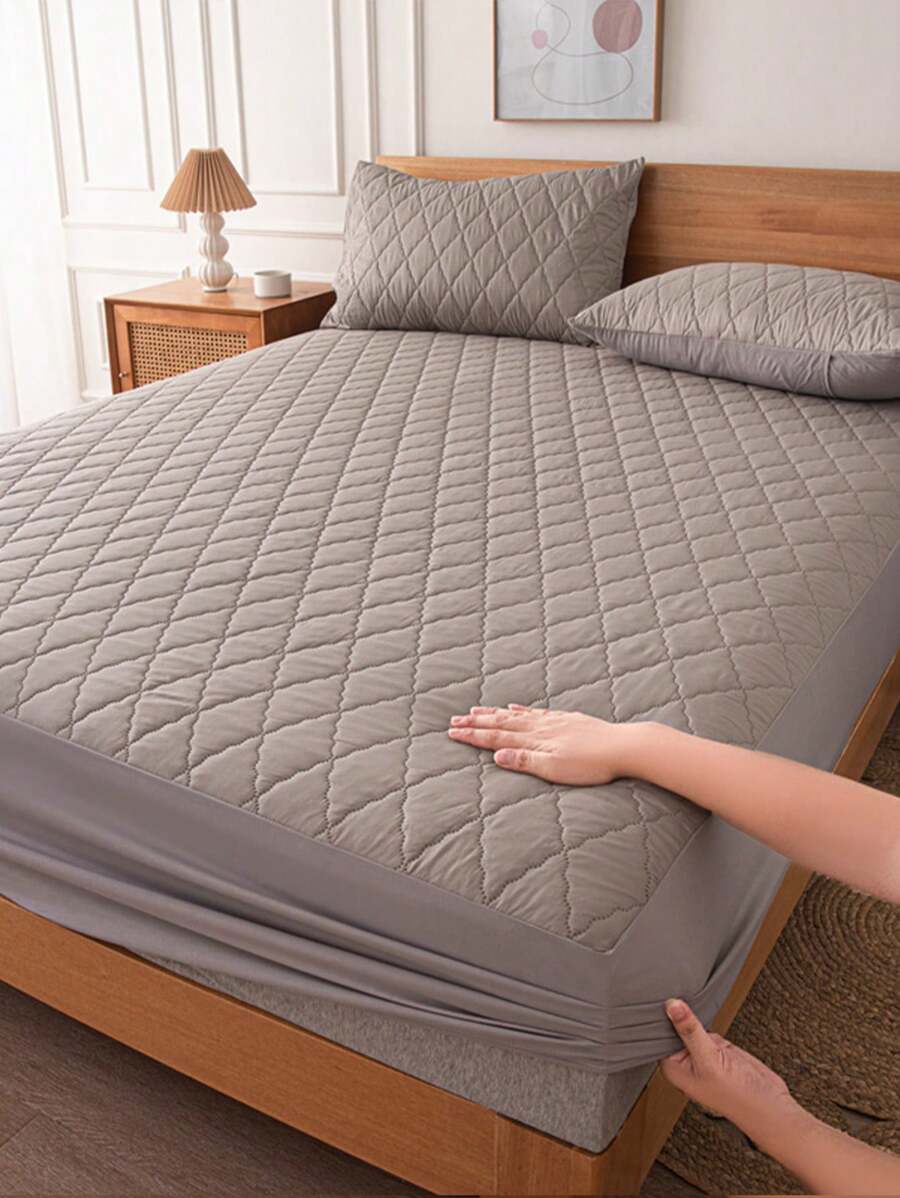 1pc Waterproof Fitted Sheet, Bedding, Fitted Bed Sheet, Christmas ...