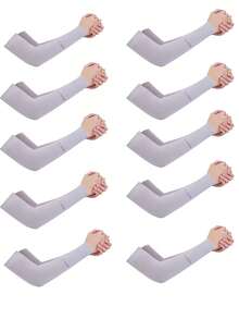 10pcs Set Arm Sleeves, Summer Sun Protection Arm Sleeves, Sweat ...