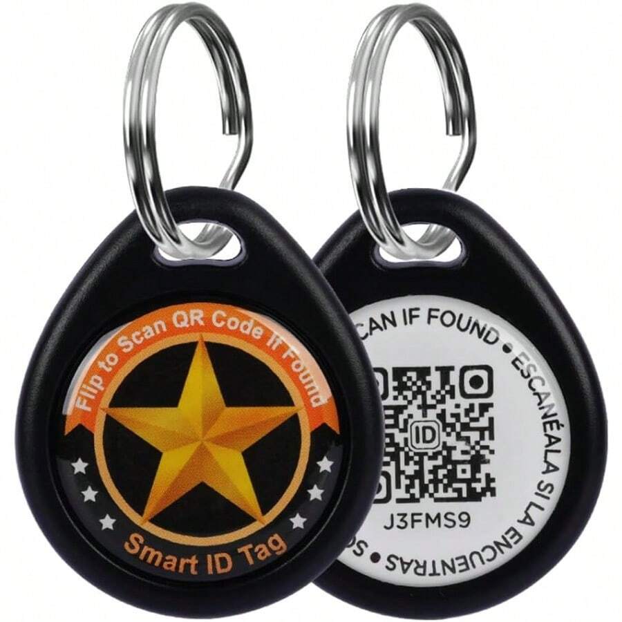 QR Code Pet ID Tag For Cats Dogs Waterproof Durable Pet Identity ...