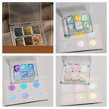 20 Colores Pinturas de Acuarela con Perlas, Pastillas Sólidas para ...