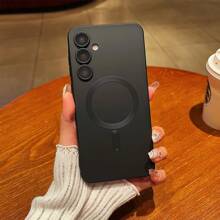 Capa magnética Magsafe de luxo compatível com Samsung Galaxy A56 A36 A26 A16 A06 S25 Ultra S24 ...