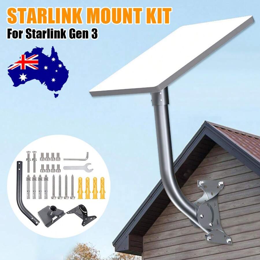 Starlink Gen 3 Mount Bracket Satellite Dish Mounting Kit Starl Mini ...