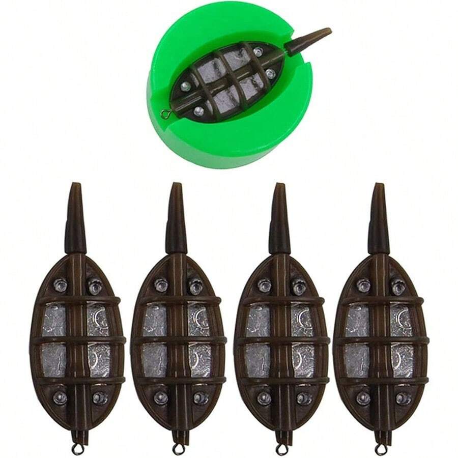 Carp Fishing Method Feeders Set 4 Inline Method Feeder With 1 Quick ...
