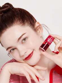 ETUDE Dear Darling Water Tint 02 Cherry Lipstick, Bright Vivid Color ...