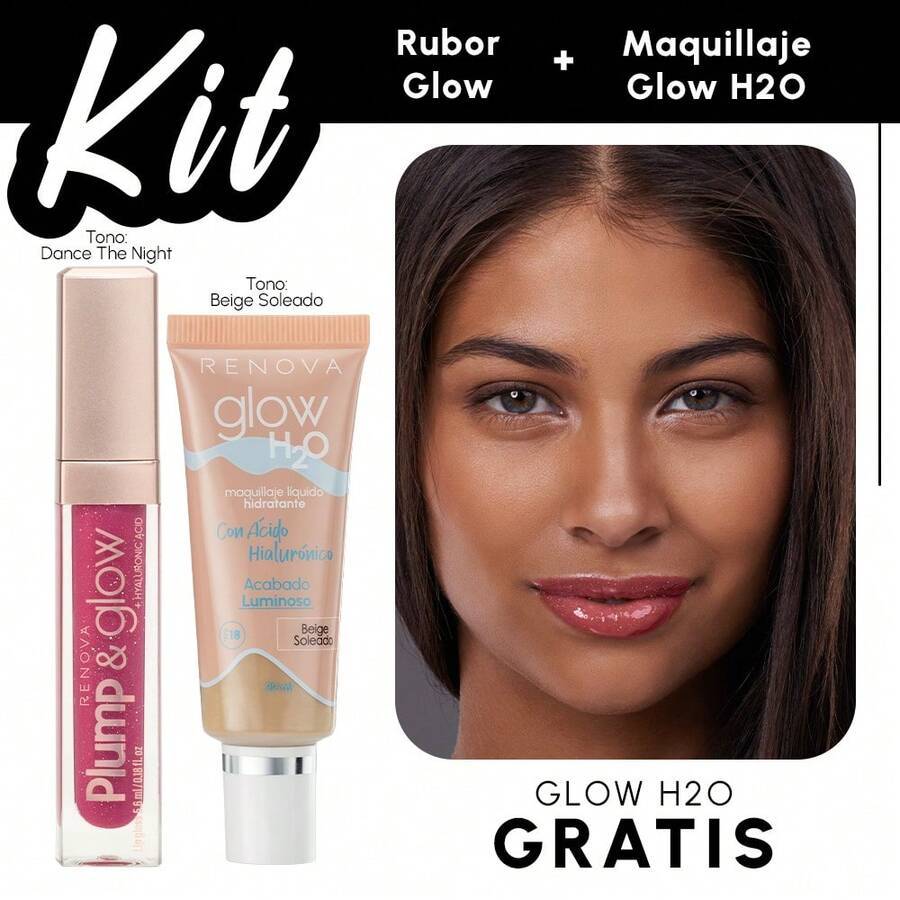 Renova Kit Gloss Glow Dance The Night And Liquid Makeup H2o Sunny ...