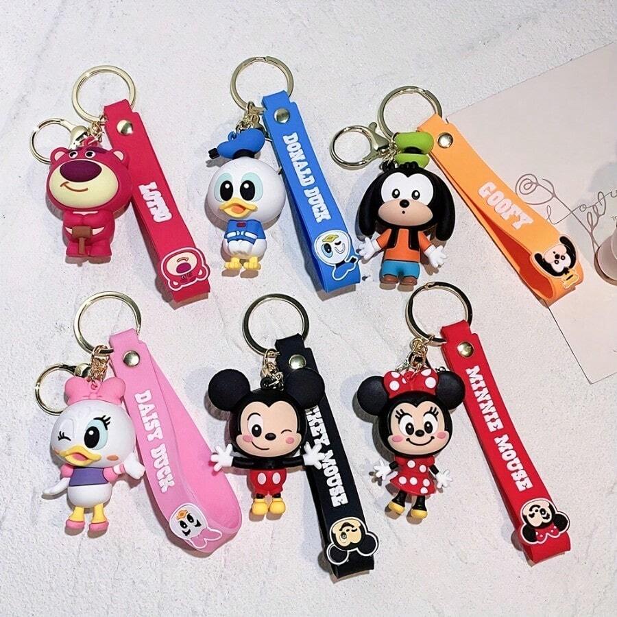 Mickey, Minnie, Donald Duck, Cute Cartoon Keychain Back Cover ...