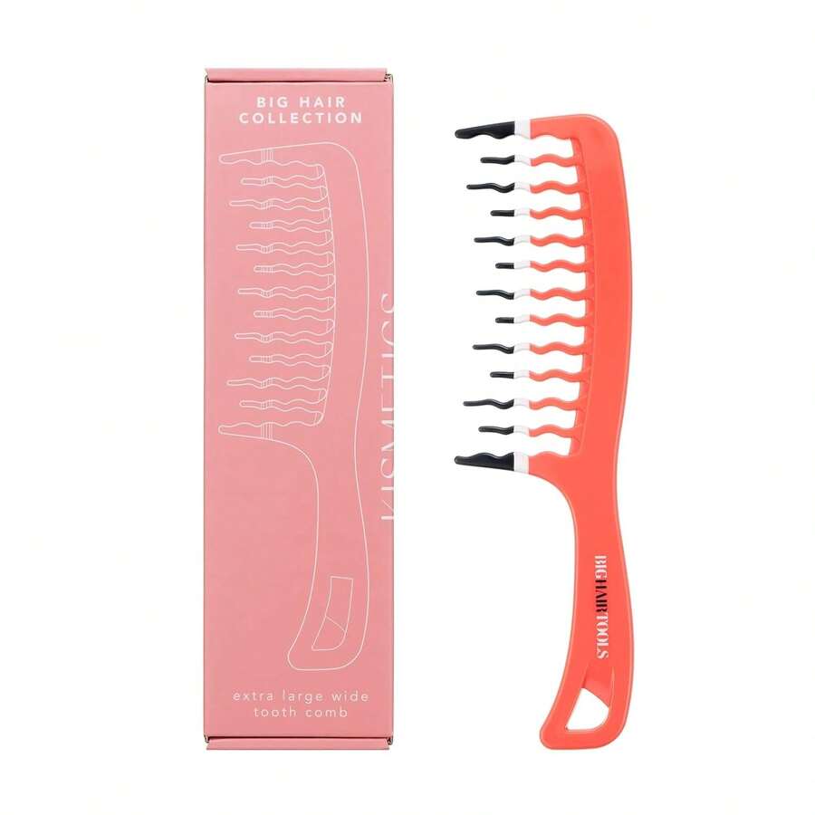 Big Hair Tools Large Wide Tooth Comb Thick, Curly, Wavy Or Long Hair ...