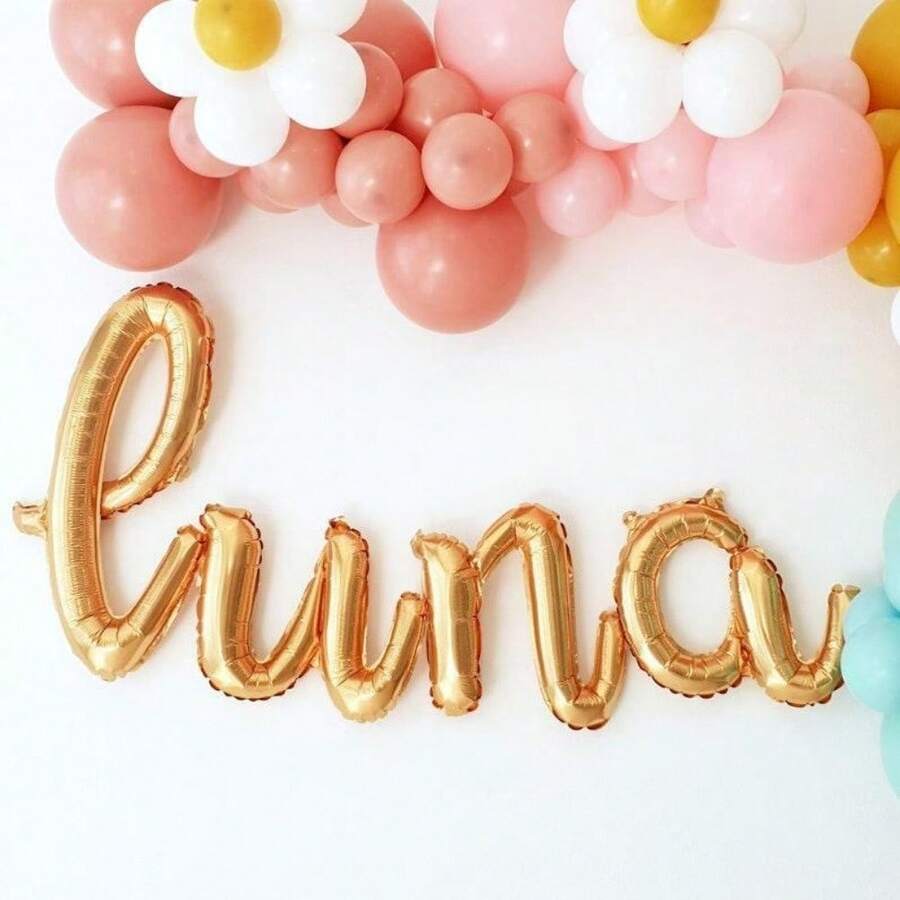 16 Cursive Letter Balloons, Script Letter Balloons, Custom Name ...