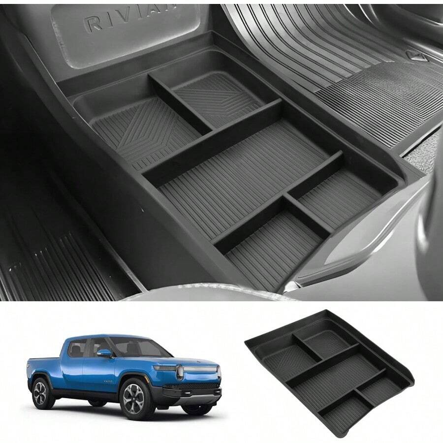 For 20222025 Rivian R1T R1S Center Console Organizer Rivian Armrest ...