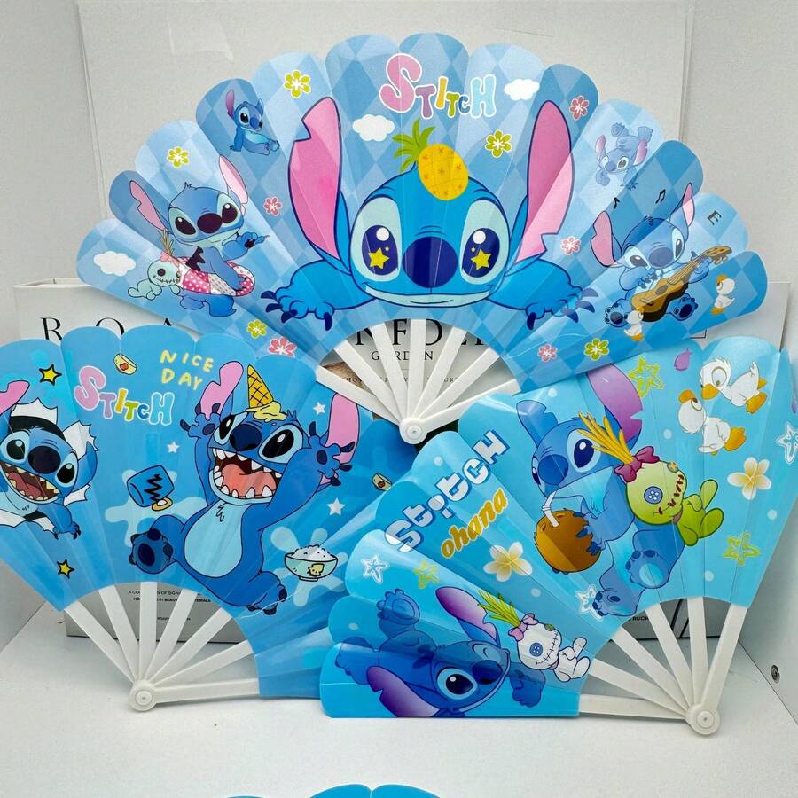 Disney 1/2/3/4 Pieces Of Disney Fans, Cute Cartoon Teddy Portable ...