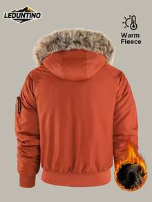 LEDUNTINO Men's Autumn/Winter Fashion Zip-Up Outdoor Casual Padded ...