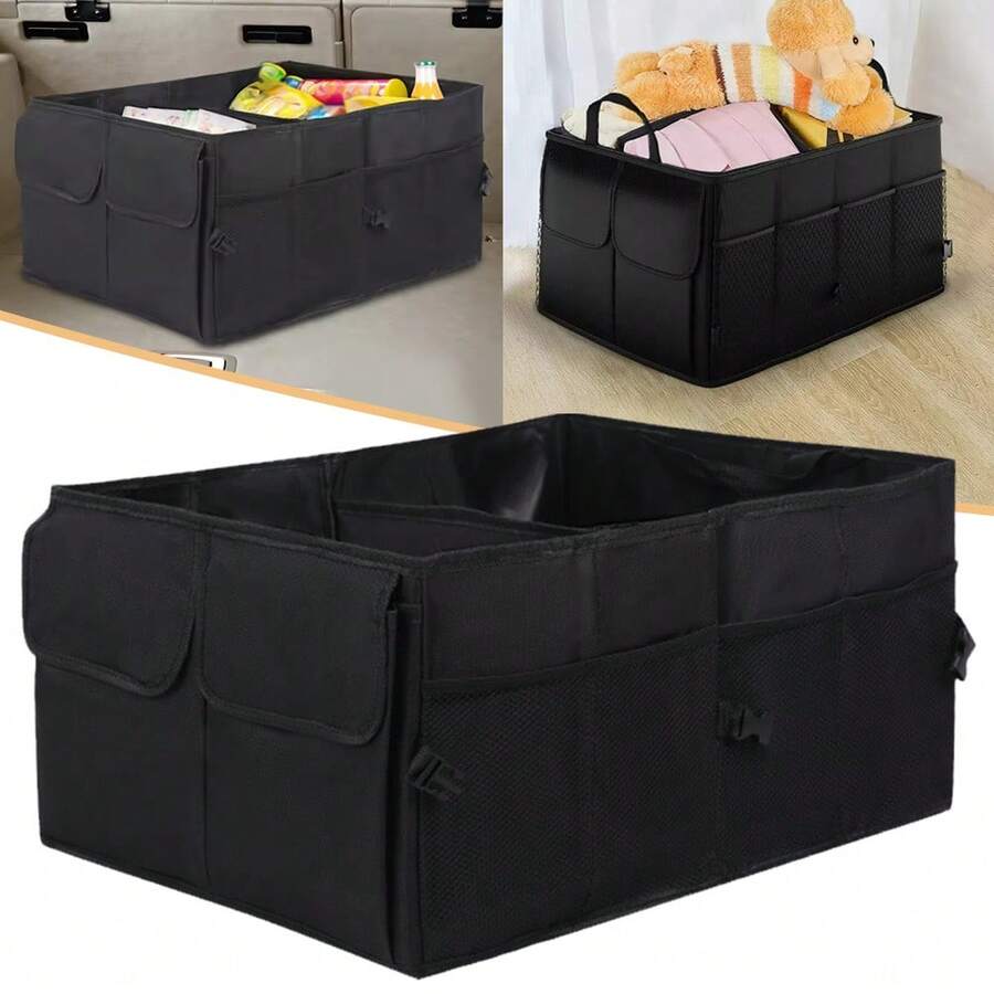 Car Boot Organizer Heavy Duty Collapsible Large Car Boot Tidy Storage ...