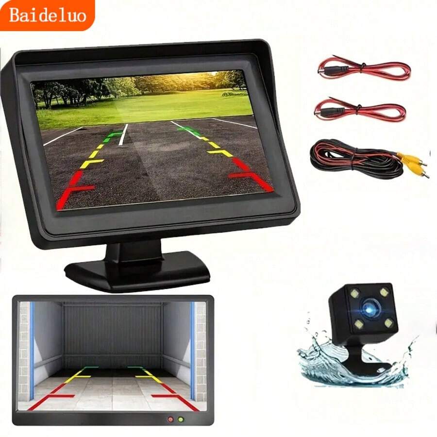 4.3 Inch Monitor Universal Car Monitor Camera, Safe Parking Backup ...