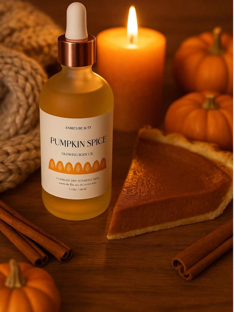 Pumpkin Spice Glow Body Oil – Nourishing Hydration For Dry, Sensitive ...