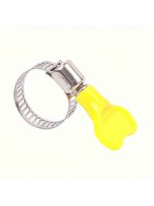 12pcs Durable Stainless Steel Clamps With Ergonomic Yellow Plastic ...