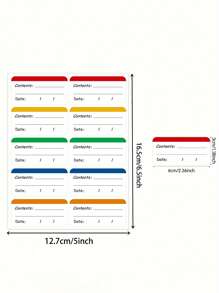 100pcs, Coloured Freezer Labels Food Storage Labels Stickers, Fridge ...