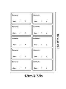 100pcs, Coloured Freezer Labels Food Storage Labels Stickers, Fridge ...