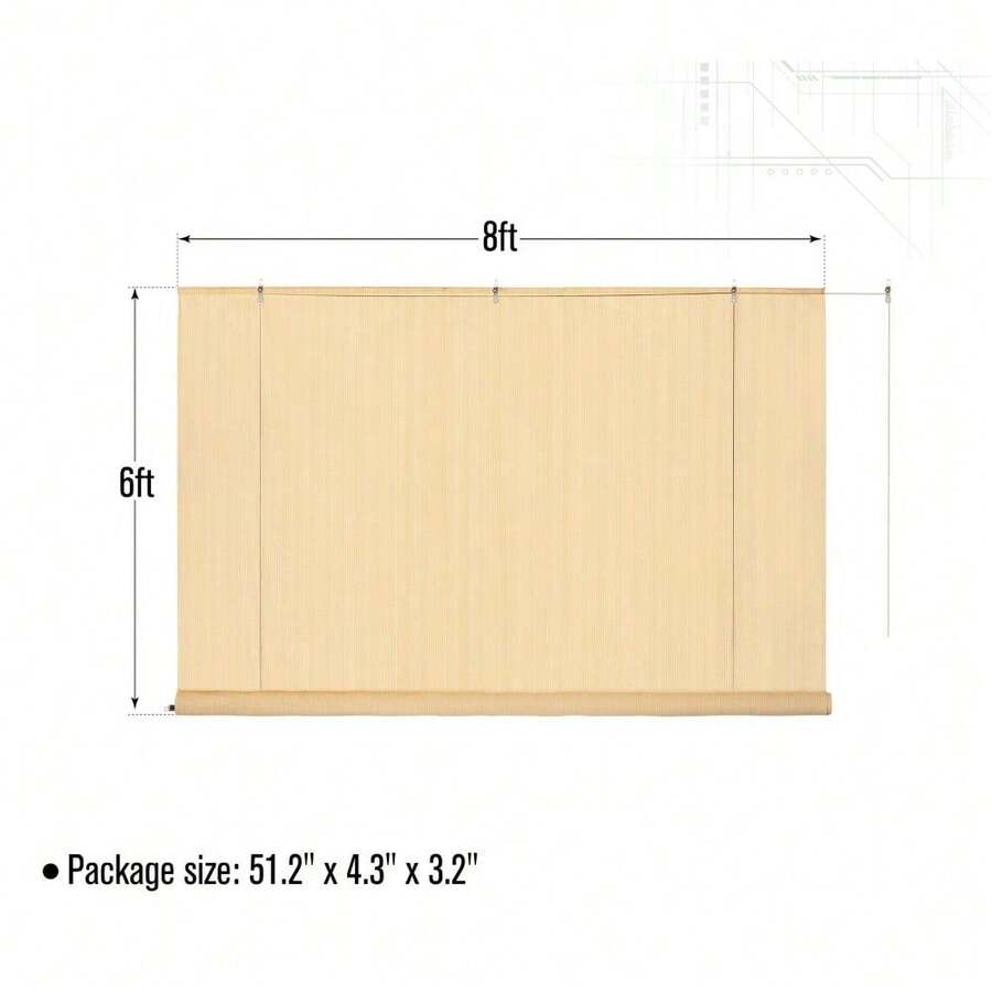 Roll Up Shade Roller Shade Blind Outdoor Patio Porch Pergola Deck ...