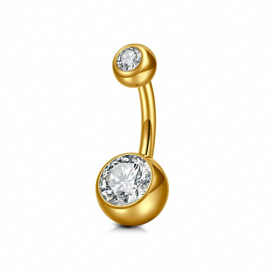 Women's Belly Button Ring, Simple Belly Button Piercing, Belly Button ...