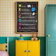 1pc Modern Minimalist Childlike Style Educational Poster, Canvas ...