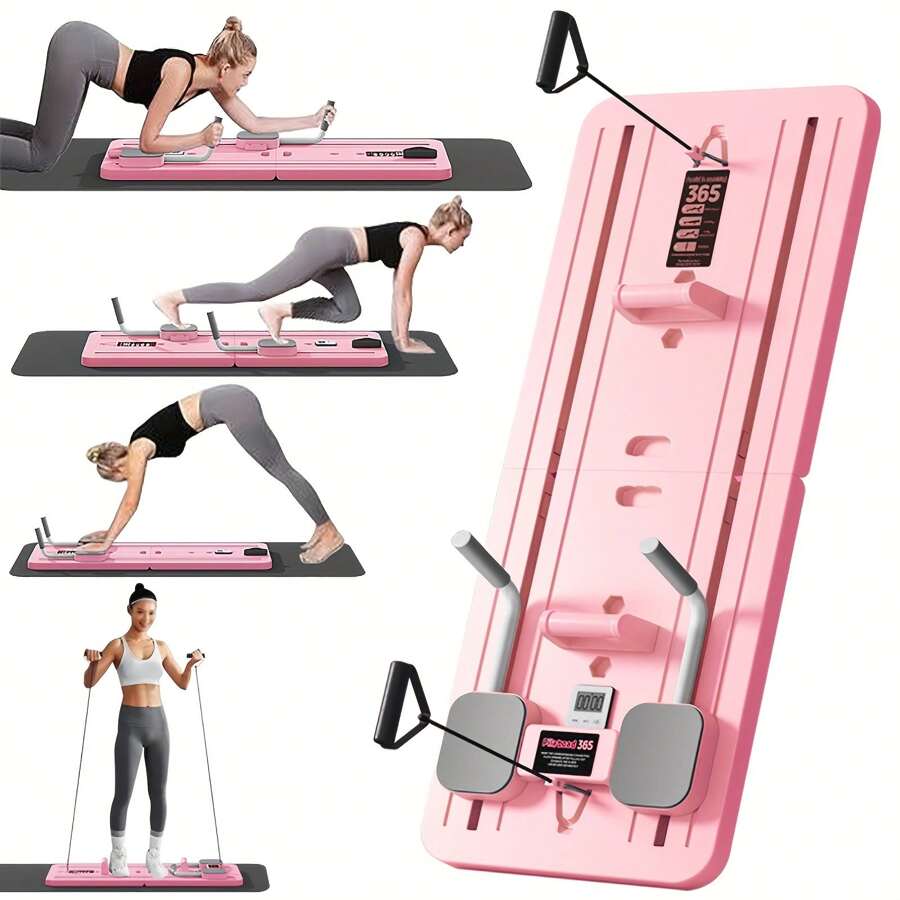 Pilates Board, Foldable Pilates Reformer Set, Multi-Purpose 4 In1 ...