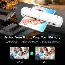 Desktop Laminator Machine Set A4 Size Hot And Cold Lamination 2 Roller ...
