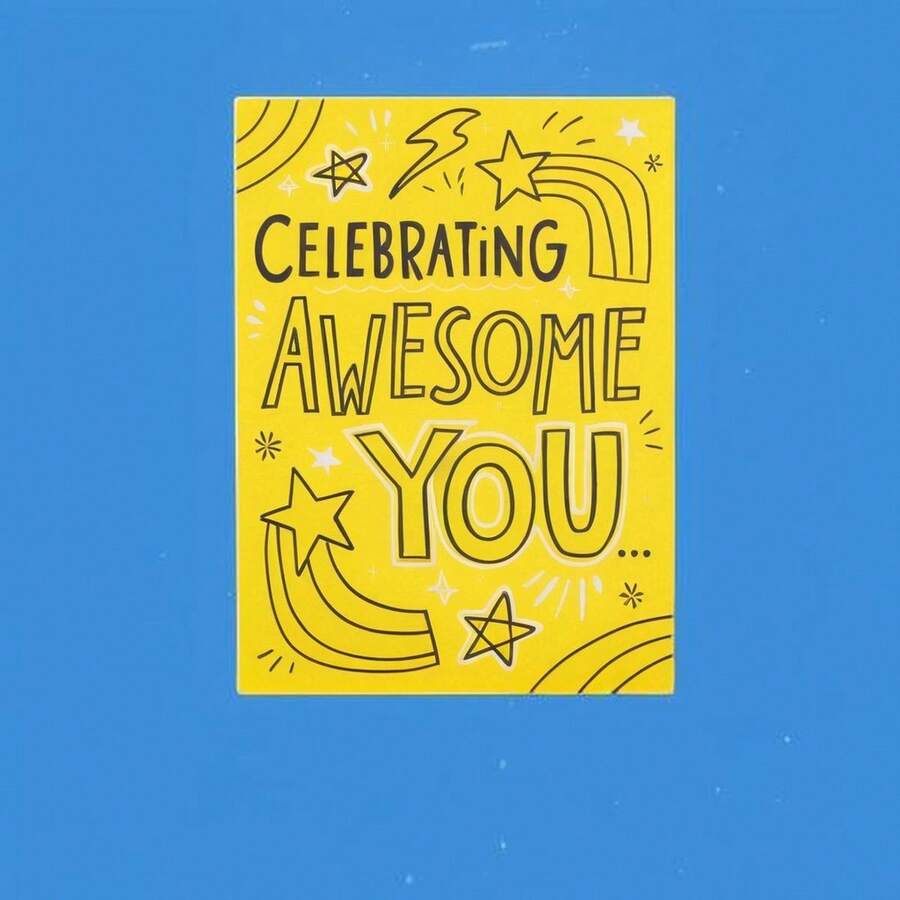 Carlton Cards Kids' Birthday Card Doodle 'Awesome You' | SHEIN USA
