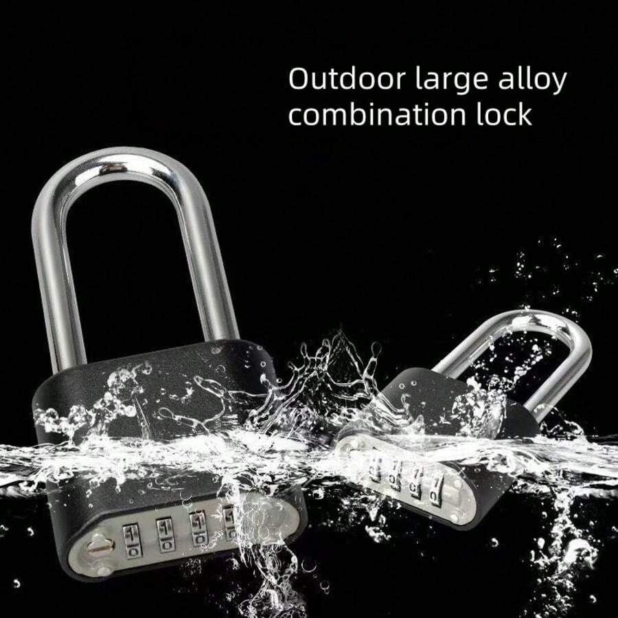 Outdoor Anti-Rust Zinc Alloy Password Padlock, Reinforced Shackle ...
