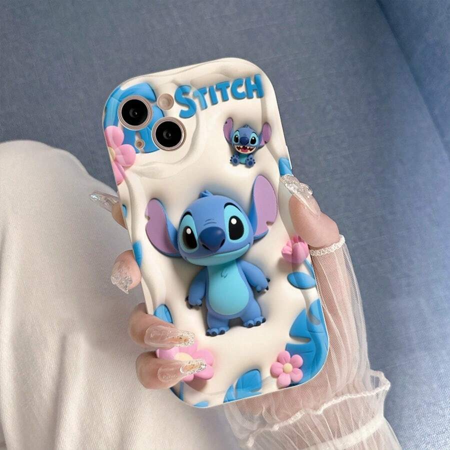 Disney 1pc/Disney Licensed Cute Cartoon Stitch Protective Case For ...