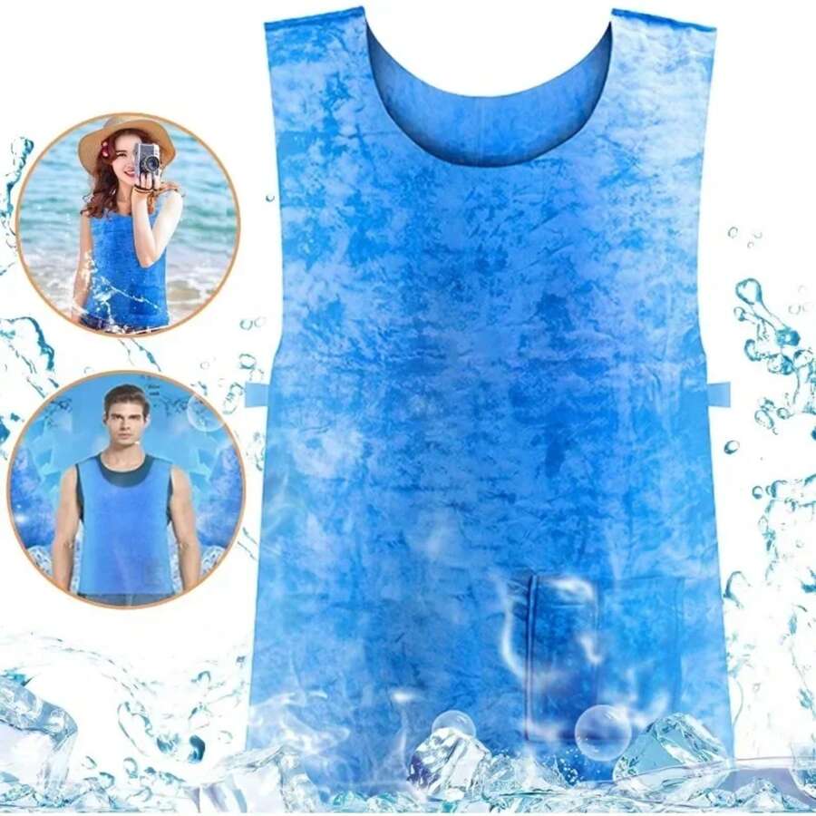 Cooling Vest Water Evaporative Cool Shirt Heatstroke Prevention ...