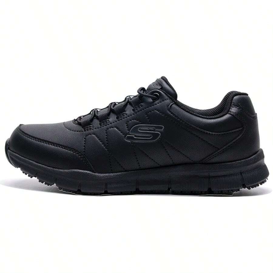 Skechers 200272-BLK Casual Lightweight Comfortable Business Work Shoes ...
