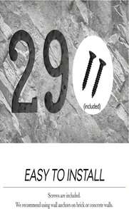 NACH House Numbers For Outside, 55 Inch Black Address Numbers For House ...