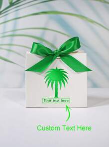 10/50pcs Customizable Saudi Gift Box With Palm Tree Design And Bow ...