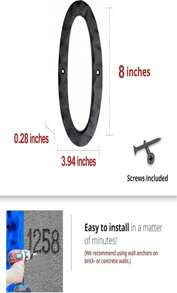 NACH House Numbers For Outside, 55 Inch Black Address Numbers For House ...