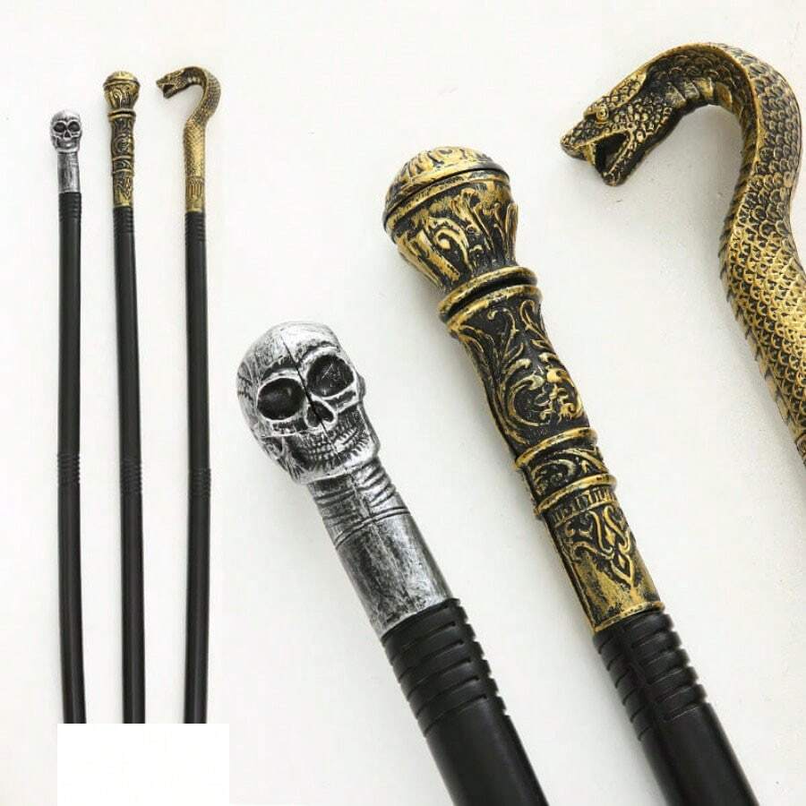 Halloween Cosplay Scepter Role Play Party Prop Skull Scepter Egyptian ...
