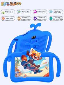 Relndoo 7 Inch Kids Tablet Android 13 Tablet ,3GB RAM 32GB ROM, Quad ...