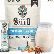 Salud 2-In-1 Hydration Packets + Immunity Electrolytes Powder, Horchata ...