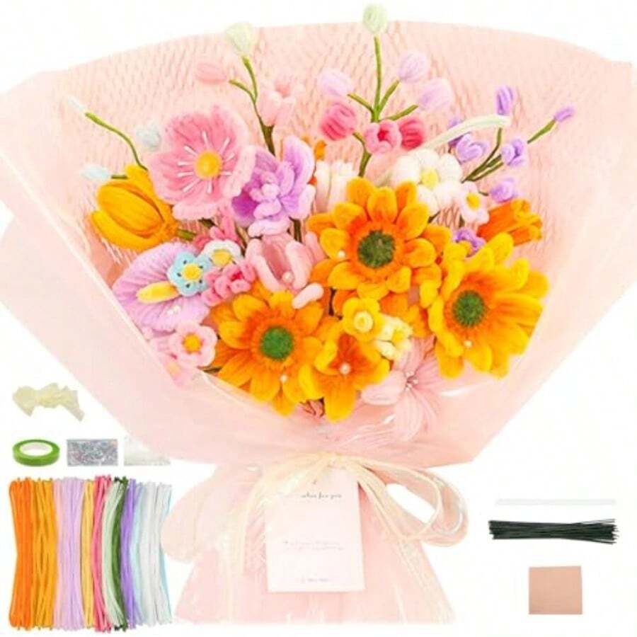 Pipe Cleaners Craft Pipe Cleaners Flowers Pipe Cleaner Flower Kit DIY ...