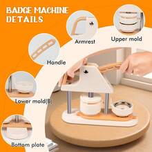 DIY Pin Button Maker Machine - 58mm Badge Press With 100pcs Button ...