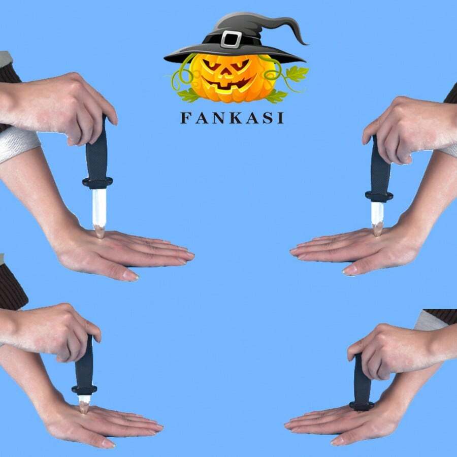 1pc Halloween Retractable Knife Prank Prop - Non-Harmful Spring Knife ...