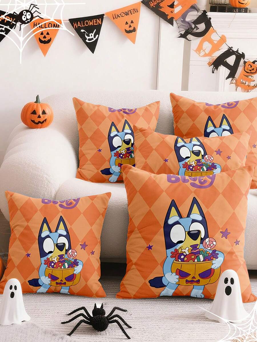 Bluey 1/2/4pcs Bluey Throw Pillow Covers, Soft Accent Cushion Case ...