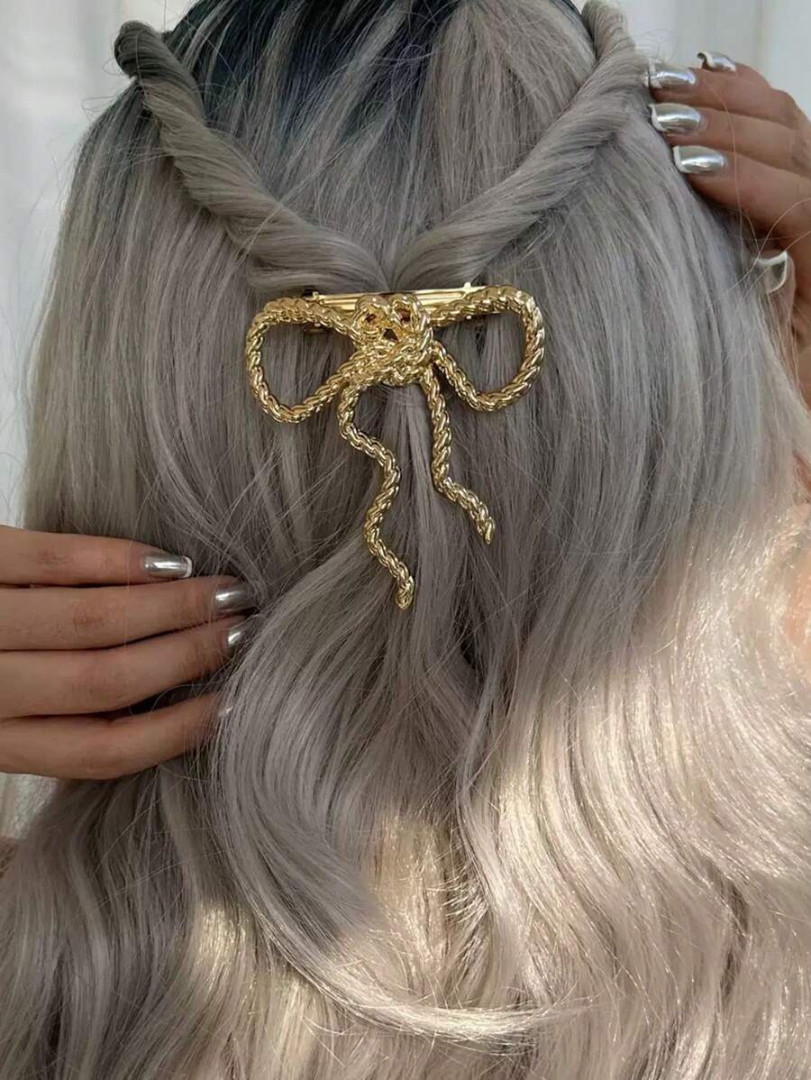 1pc Metal Butterfly Clip Hair Accessory, Snap Clip | SHEIN USA