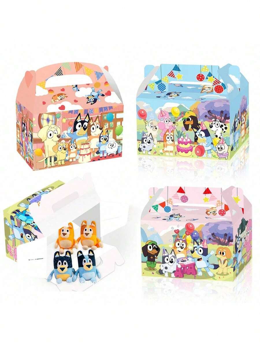 12 piezas/paquete Cajas de papel, Bolsas de papel para regalos Conjunto ...