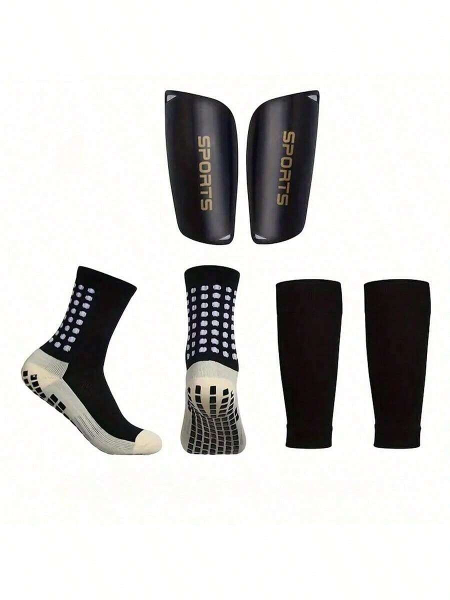 3pcs/Set Men's Breathable Fitness Sports Gear - Football Leg Sleeves ...