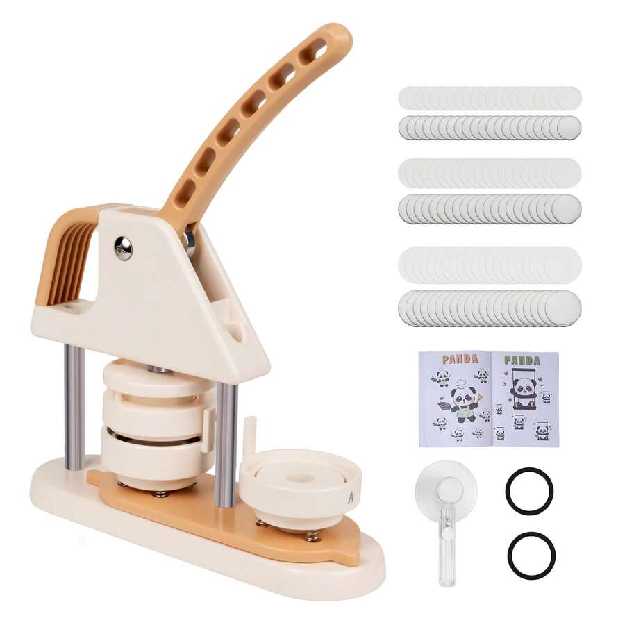 DIY Pin Button Maker Machine - 58mm Badge Press With 100pcs Button ...