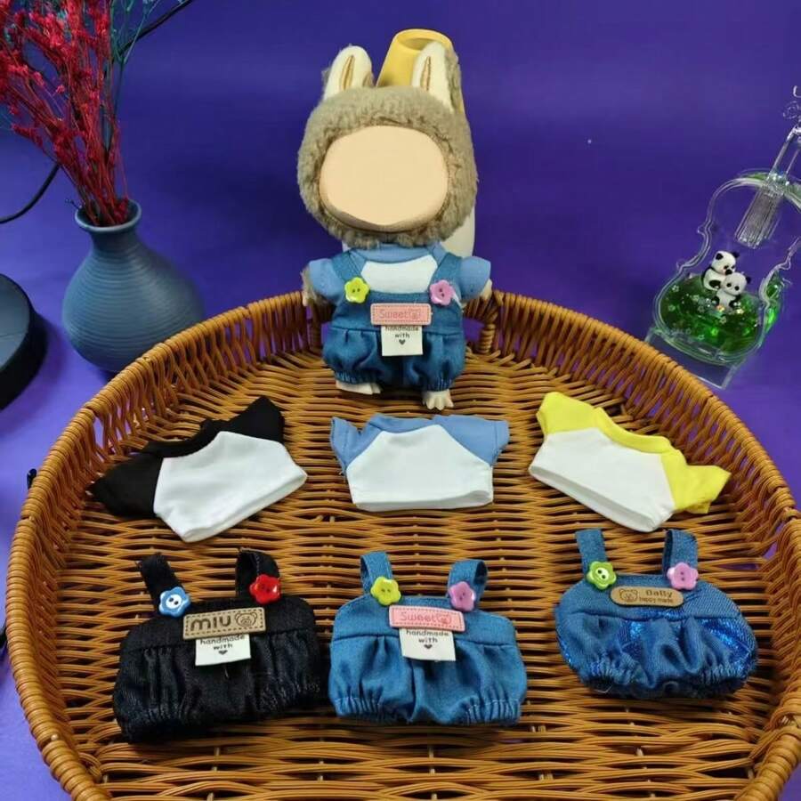 [Clothes Only] New 17cm Changeable Outfit For Labubu, Raglan Sleeve ...