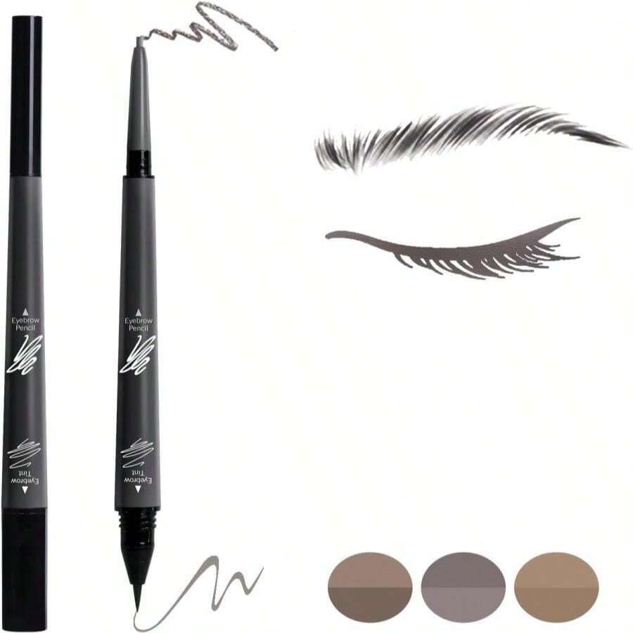Music Flower 2 In 1 Eyebrow Pencil, Waterproof & Long Lasting Liquid ...