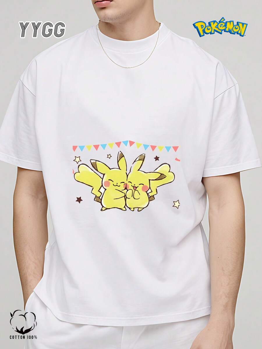 pokemon YYGG X Pokémon | 1 camiseta gráfica creativa, manga corta ...