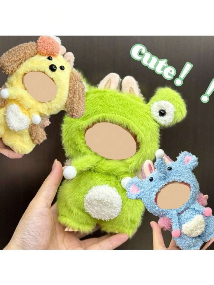 17cm Cute Frog Set Outfit For LABUBU, 17cm LABBU Blue Elephant Set ...