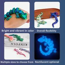 5/10pcs 3D Printed Mini Gecko Multicolor Realistic Animal Lizard Toy ...